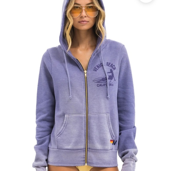 Aviator Nation | Tops | Aviator Nation Purple Oversized Hoodie | Poshmark